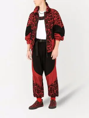 Dolce & Gabbana Panelled Leopard-print Trousers