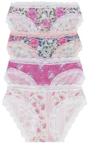 STRIPE & STARE X Loveshackfancy Sunset Harbour Knicker Box In Pink
