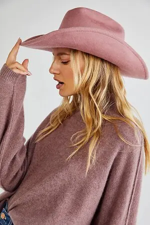 WYETH Wyeth Cash Cowboy Hat Pink