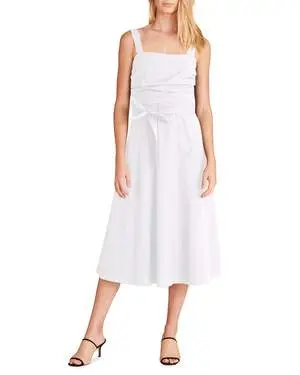 Veronica Beard Positano Tie-waist Dress - White