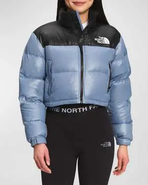 The North Face Nuptse Short Jacket - Folk Blue