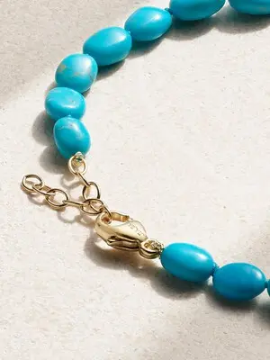 Jia Jia Gold And Turquoise Beaded Bracelet
