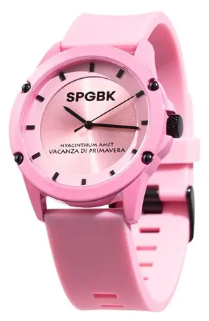 SPGBK WATCHES Hillendale Silicone Strap Watch - Light Pink
