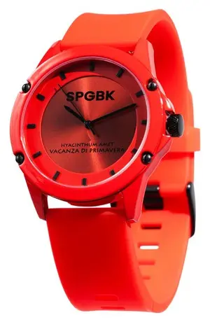 SPGBK WATCHES Foxfire Silicone Band Watch - Red