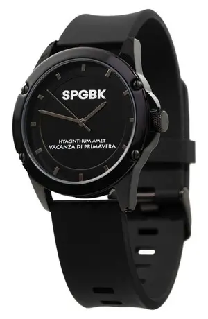 SPGBK WATCHES Silicone Band Watch - Black