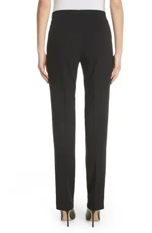 Akris Francoise Wool Straight Leg Pants