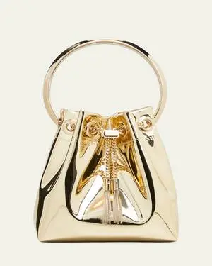 JIMMY CHOO Bon Bon Bucket Bag - Gold