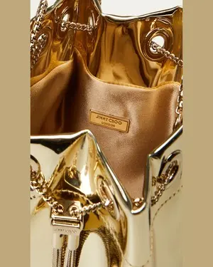 JIMMY CHOO Bon Bon Bucket Bag - Gold