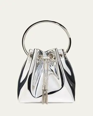 JIMMY CHOO Bon Bon Bucket Bag - Silver