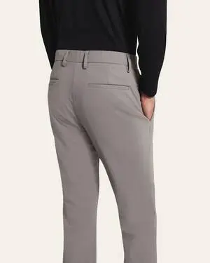 Theory Zaine Precision Ponte Slim-straight Chino Pants - Sidewalk