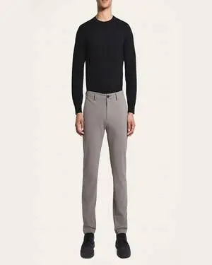 Theory Zaine Precision Ponte Slim-straight Chino Pants - Sidewalk
