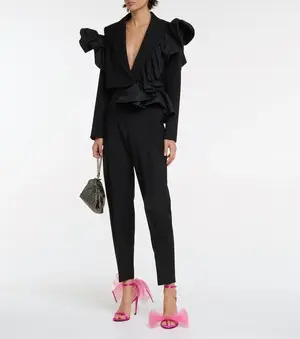 JIMMY CHOO Aveline 100 Bow-trimmed Sandals