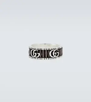 Gucci Double G Marmont Band Ring - Silver