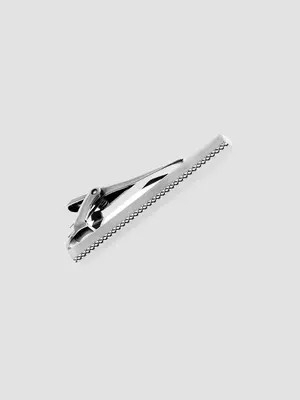 Tateossian Rt Zen Rhodium-plated Tie Clip - Silver