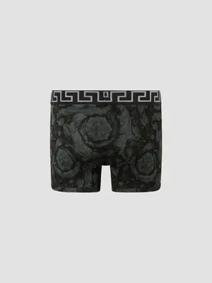 Versace Barocco-print Cotton-stretch Boxer Briefs
