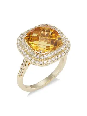 Saks Fifth Avenue Collection 14k & 0.77 Tcw Diamond Ring - Yellow Gold
