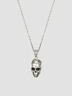 John Varvatos Skulls & Daggers Sterling Pendant Necklace - Silver