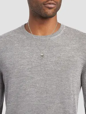 John Varvatos Skulls & Daggers Sterling Pendant Necklace