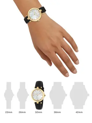 Gucci 32mm Diamantissima Watch W/ Leather Strap, /golden