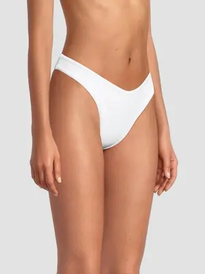 Beach Riot Vanessa Bikini Bottom - White