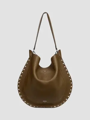 Isabel Marant Étoile Oskan Studded Leather Hobo Bag