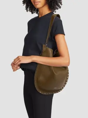 Isabel Marant Étoile Oskan Studded Leather Hobo Bag