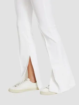 Adam Lippes Eva Bonded Neoprene Flared Pants
