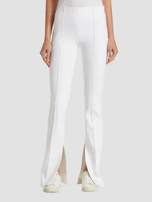 Adam Lippes Eva Bonded Neoprene Flared Pants