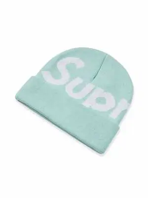 Supreme Big Logo Beanie - Blue