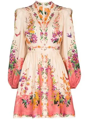 Zimmermann Tropicana Floral-print Mini Dress