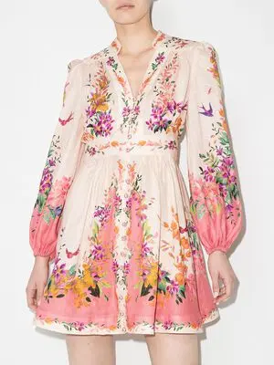 Zimmermann Tropicana Floral-print Mini Dress