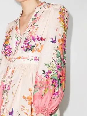 Zimmermann Tropicana Floral-print Mini Dress