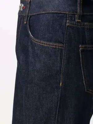 Philipp Plein Logo Patch Wide-leg Jeans