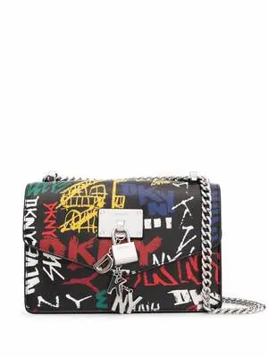 Dkny Small Elissa Graffiti-print Crossbody Bag