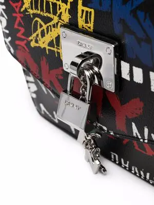 Dkny Small Elissa Graffiti-print Crossbody Bag