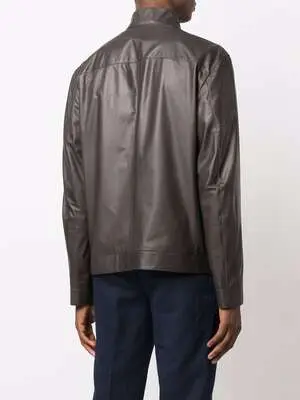 Brunello Cucinelli Zip-up Leather Jacket