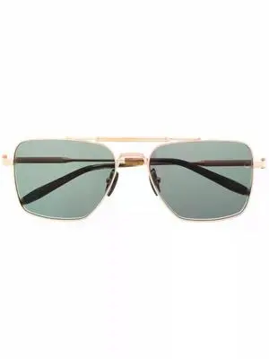 AKONI Eos Square-frame Sunglasses - Gold