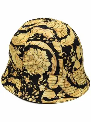 Versace Barocco Bucket Hat - Black