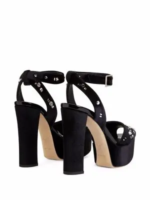 GIUSEPPE ZANOTTI 120mm Betty Platform Sandals - Black