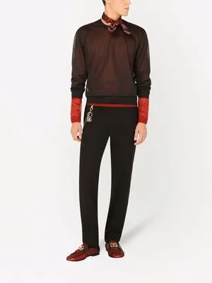 Dolce & Gabbana Two-tone Fine-knit Jumper
