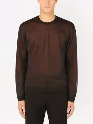 Dolce & Gabbana Two-tone Fine-knit Jumper