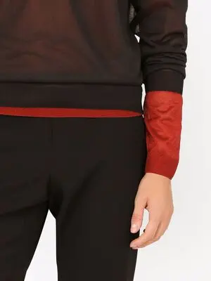 Dolce & Gabbana Two-tone Fine-knit Jumper