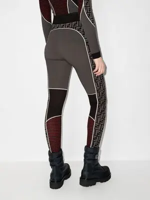 Fendi Ff-motif Seamless Performance Leggings