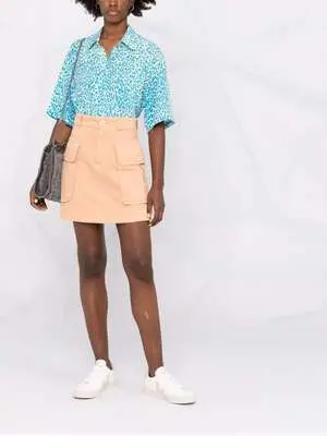 Stella McCartney Leopard-print Shirt - Blue