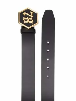 Philipp Plein Gothic Logo-buckle Belt