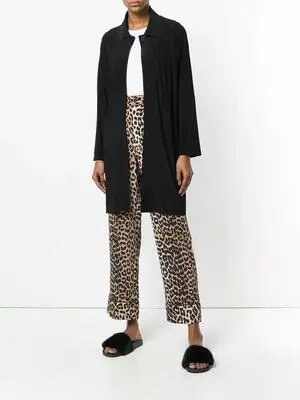 Norma Kamali Collared Long-line Cardigan
