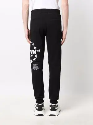 Philipp Plein Logo Drawstring Track Pants - Black