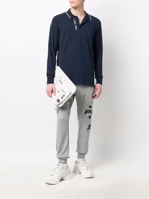 Philipp Plein Logo Embroidered Polo Shirt