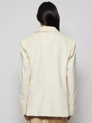 Gcds Alcantara Blazer - White