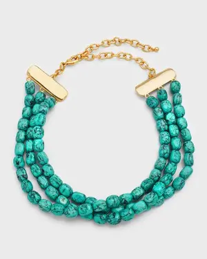 Cult Gaia Cult Gaia Nora Choker Necklace Turquoise